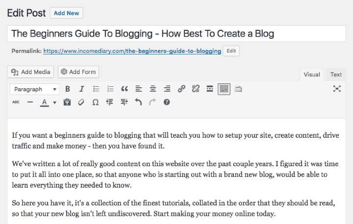 The Beginners Guide To Blogging - How To Create a Blog